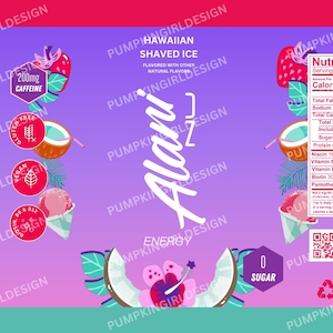 Alani Nu Energy Drink 16oz Straight Tumbler Design Wrap - Etsy