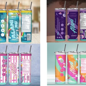 Alani Nu Energy Drink Flavored Multi Listing 20oz Skinny Straight ...