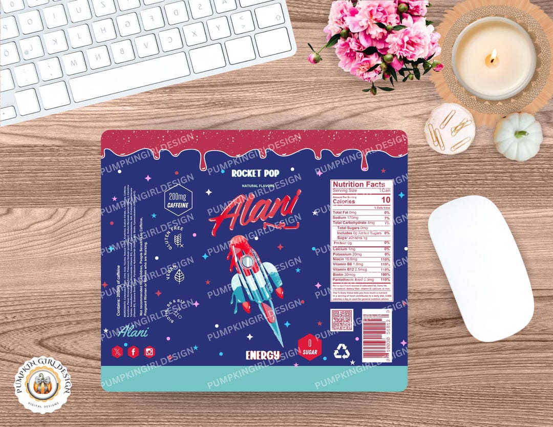 Alani Nu Energy Drink Mouse Pad Design - Etsy