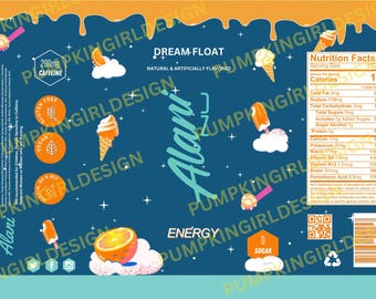 Alani Nu Energy Drink 16oz Straight Tumbler Wrap - Etsy