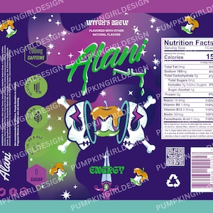 Alani Nu Energy Drink Tumbler Wrap Design 20oz - Etsy
