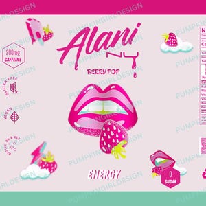 Alani Nu Energy Drink 16oz Straight Tumbler Wrap - Etsy