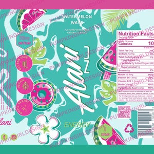 Alani Nu Energy Drink 20oz Tumbler Design Wrap - Etsy