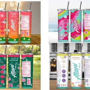 Alani Nu Energy Drink Flavored Multi Listing 20oz Skinny Straight ...