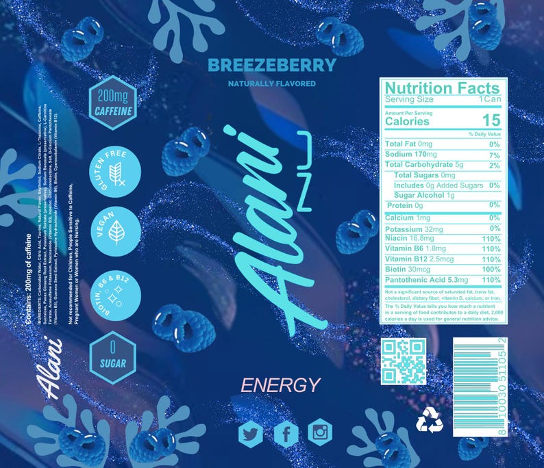 Alani Nu Energy Drink Tumbler Wrap 20oz - Etsy