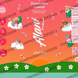 Alani Nu Energy Drink 12oz Skinny Can Cooler Design Wrap - Etsy