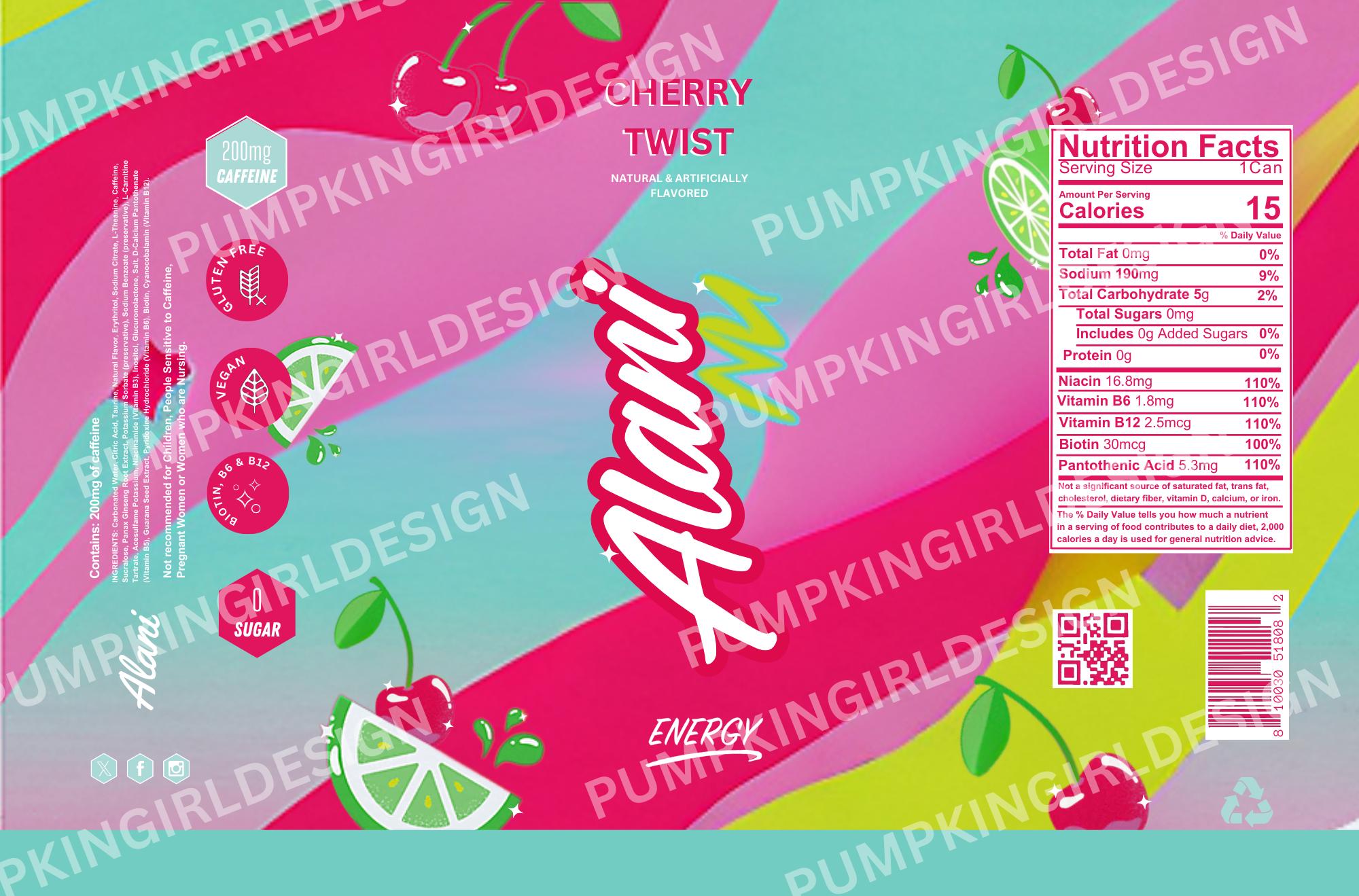 Alani Nu Energy Drink 16oz Straight Tumbler Wrap - Etsy