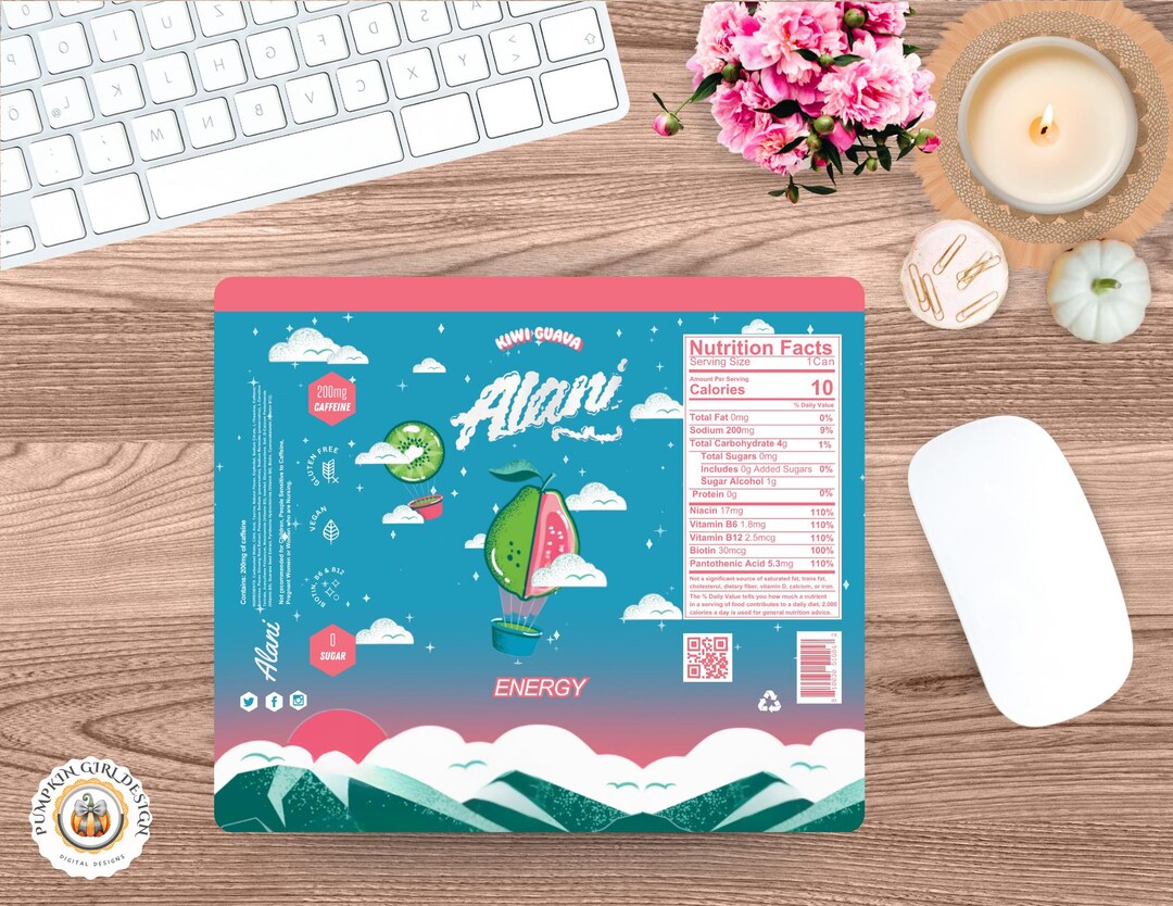 Alani Nu Energy Drink Mouse Pad Design - Etsy