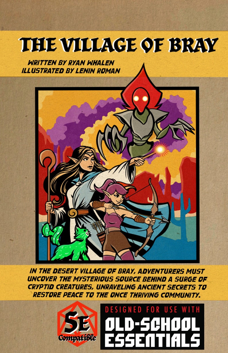 Village of Bray RPG Adventure Zine for 5E and OSE - Etsy