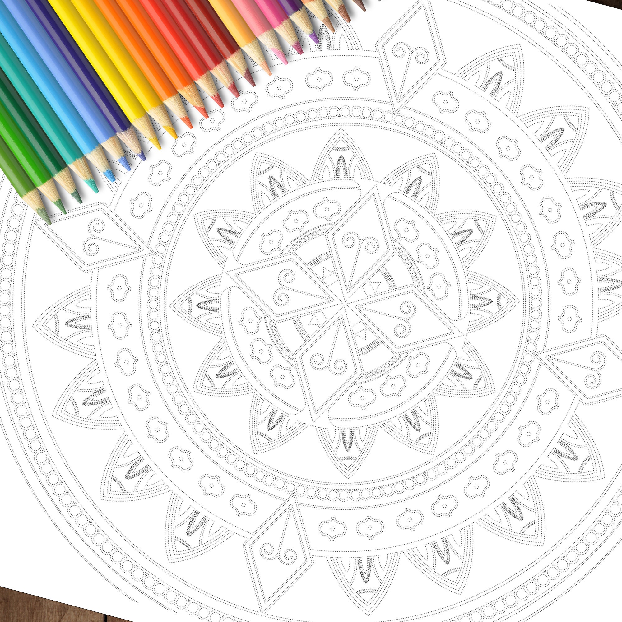 Remarkable 2 Mandala Tracing Pages, 100 Dotted-line Worksheets Perfect ...