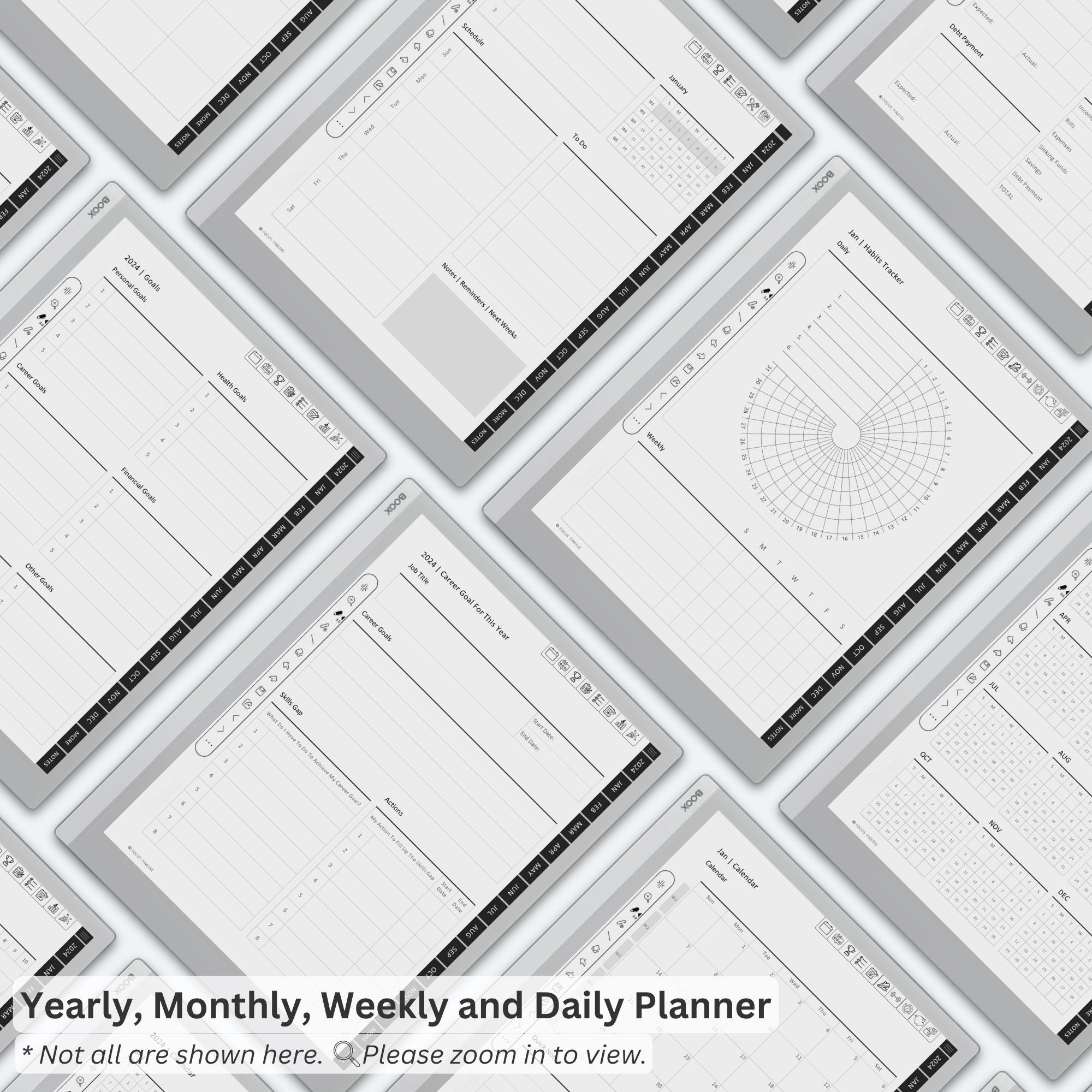 Onyx Boox Go 10.3 Templates, Ultimate Digital Planner for 2026 2027 ...