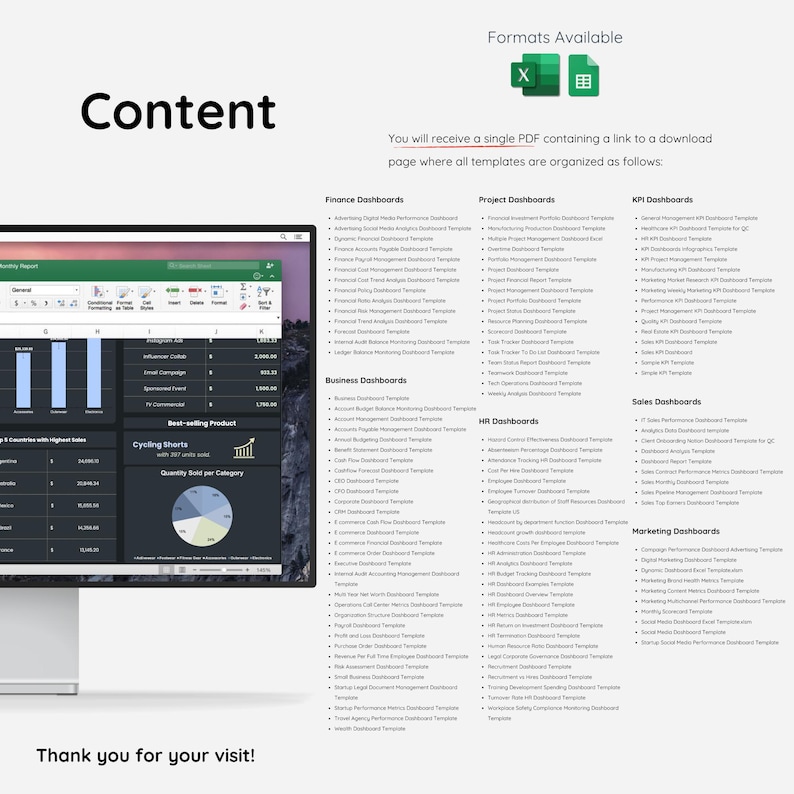Excel Dashboard Templates – 120+ Powerful Spreadsheets With Automated ...