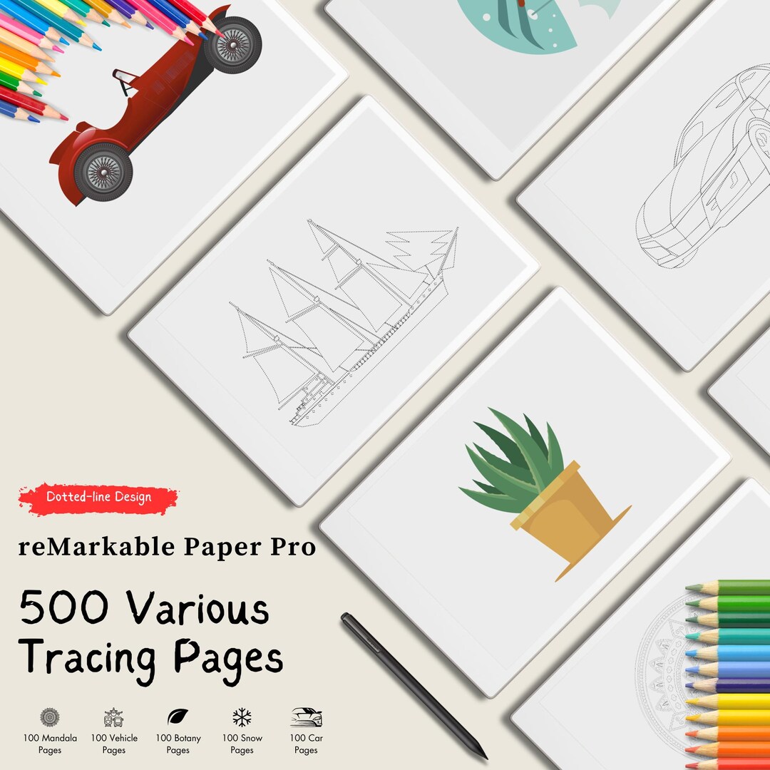 Tracing Pages Bundle for Paper Pro, Ignite Your Creativity With 500 ...