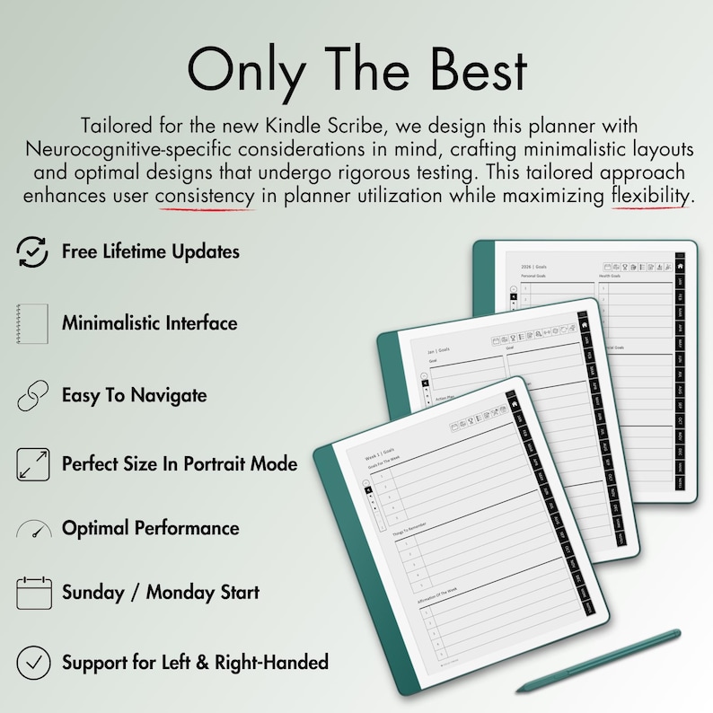 Kindle Scribe Template - Ultimate Digital Planner for 2026 and 2027 ...