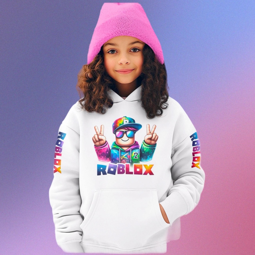 Roblox Wear Hoodie Vibrant Color Premium Fabric Roblox Apparel for Kid ...