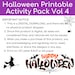 Halloween Printable Kids Activity Pack, Coloring Pages, Word Search ...