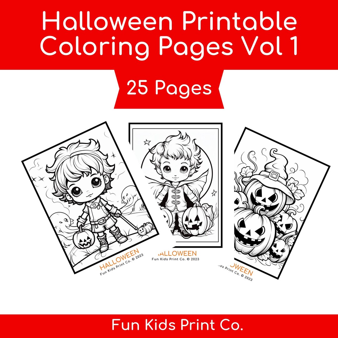 Halloween Coloring Pages for Kids, Printable Coloring Pages, Coloring ...