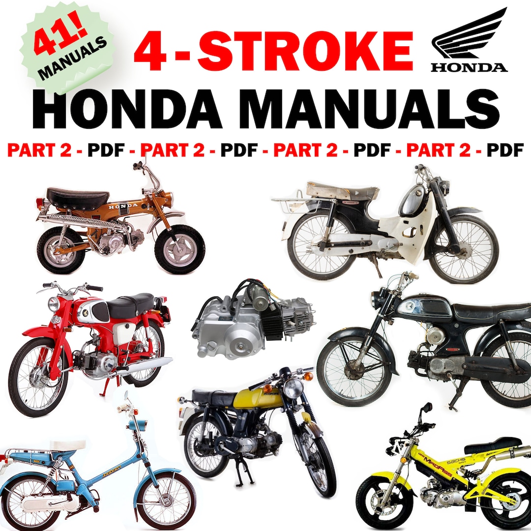 Honda 4-stroke 41 Manuals Shop, Owner, Repair Manuals PDF Download St50 ...