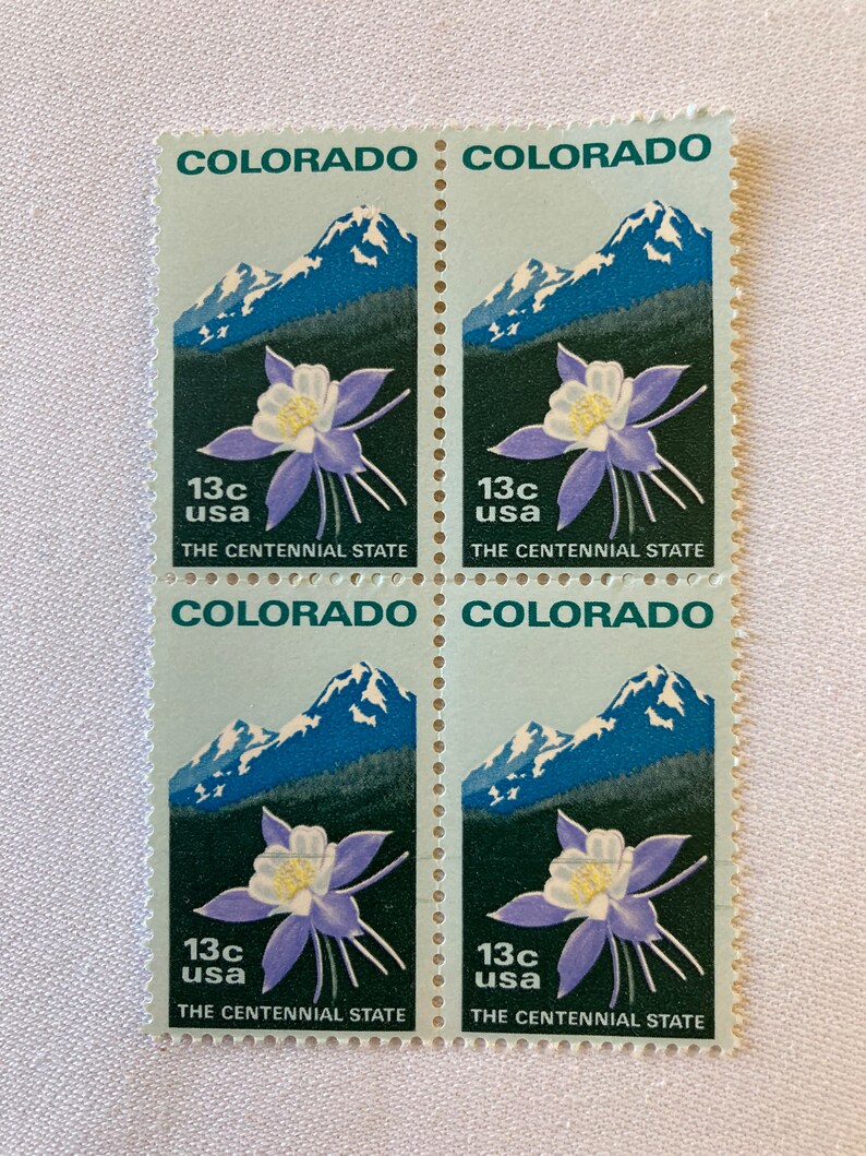 Set of 12 / US Postage Stamps / Wedding Invitations / Colorado - Etsy