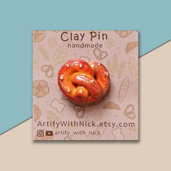 Polymer Clay Pins - Etsy