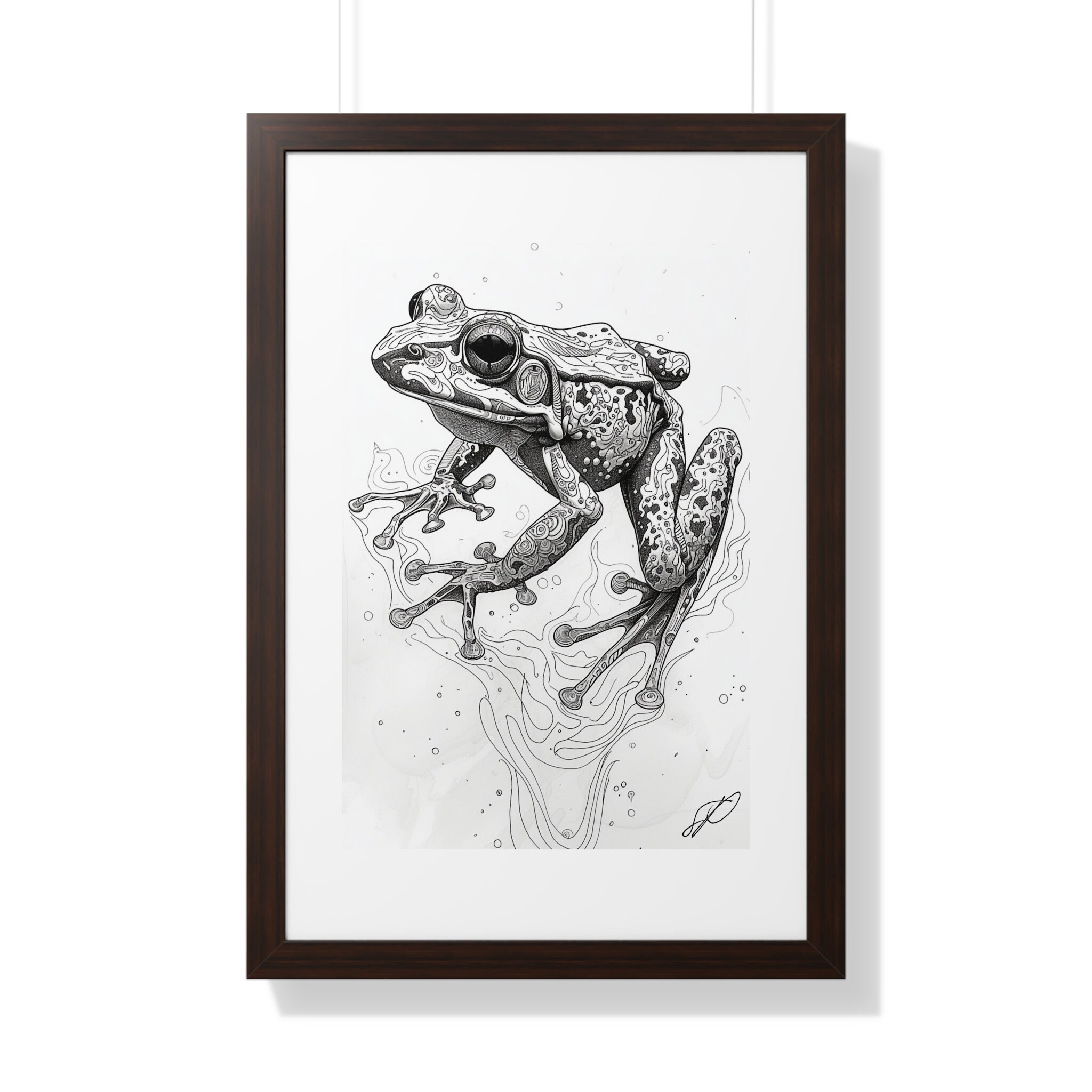 Frog Art Print Frog Drawing Lover Frog Art Painting Frog Gift Art Frog ...