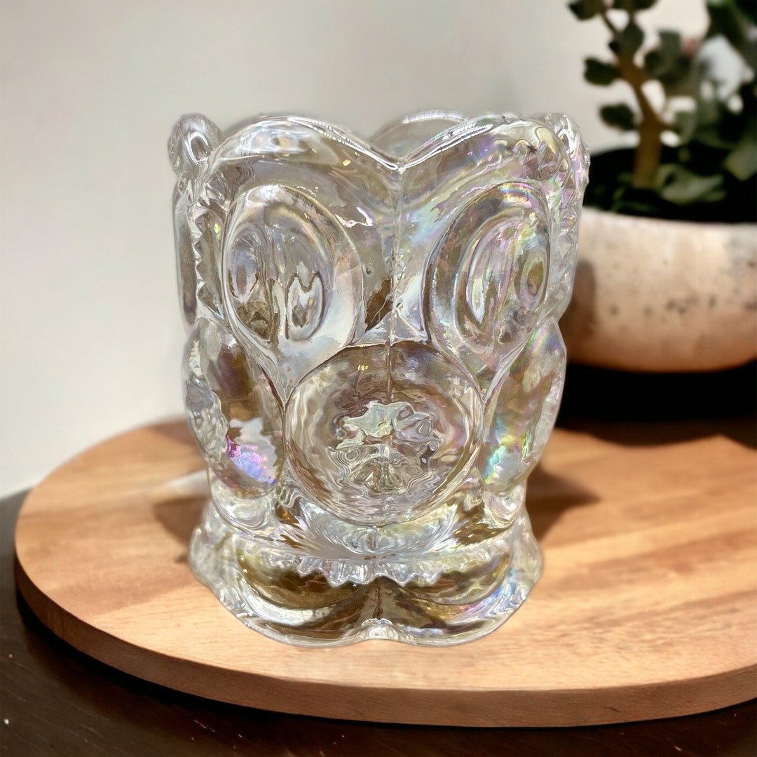 Moon and Star Glass, Clear Carnival Toothpick Holder - Etsy