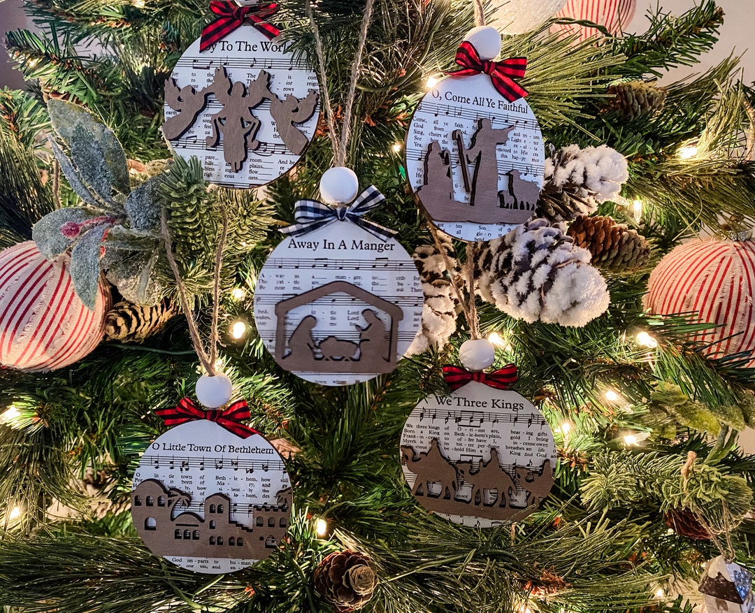 Christmas Hymn Ornament - Etsy