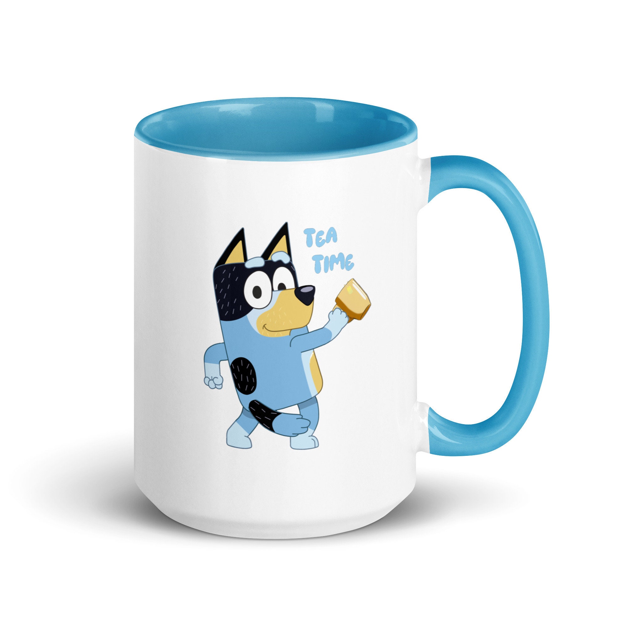 BlueyDad - Bandit Heeler Tea Time Mug, BlueyDad Cartoon Coffee Cup sold ...
