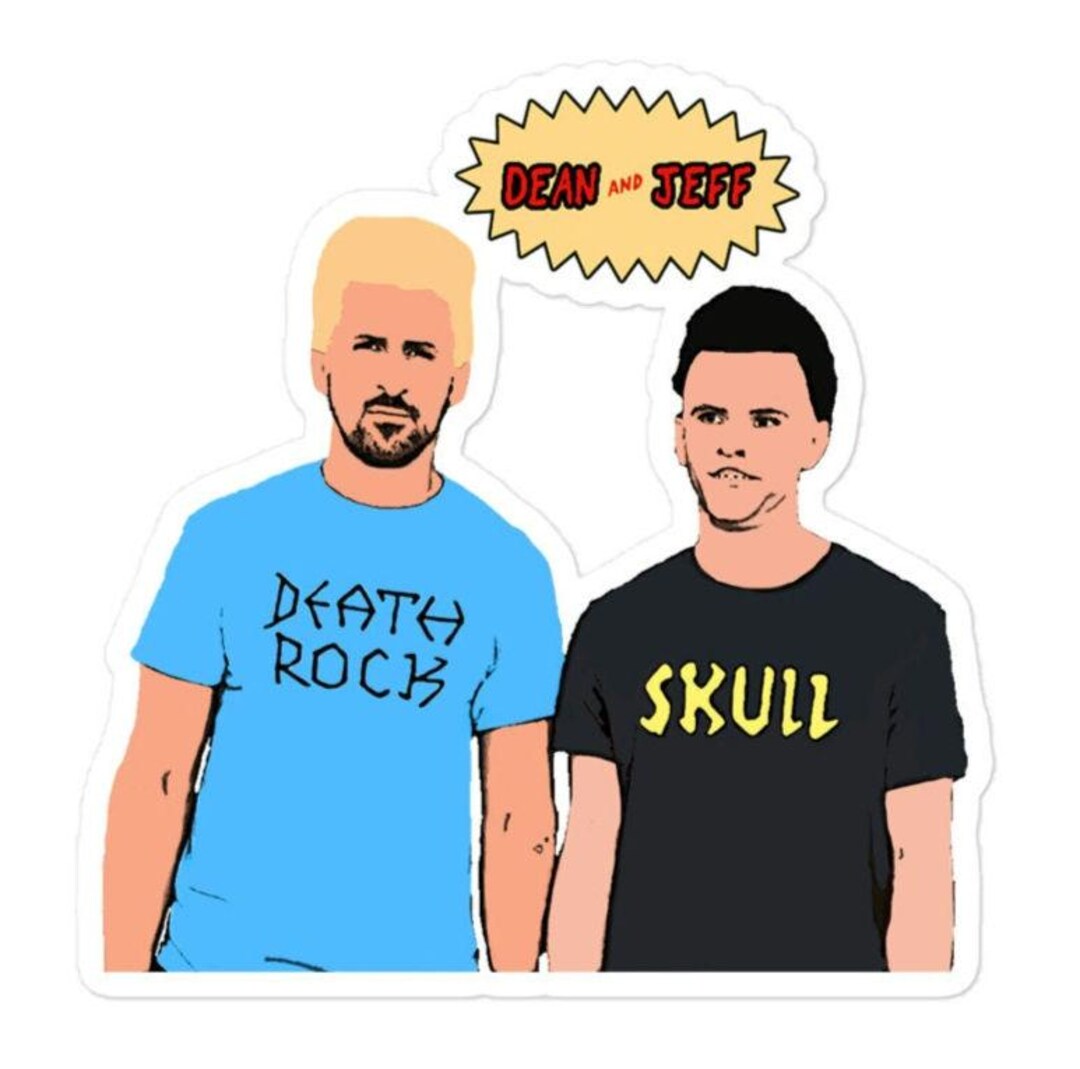SNL Beavis and Butthead - Dean and Jeff Kiss-cut Sticker - Etsy