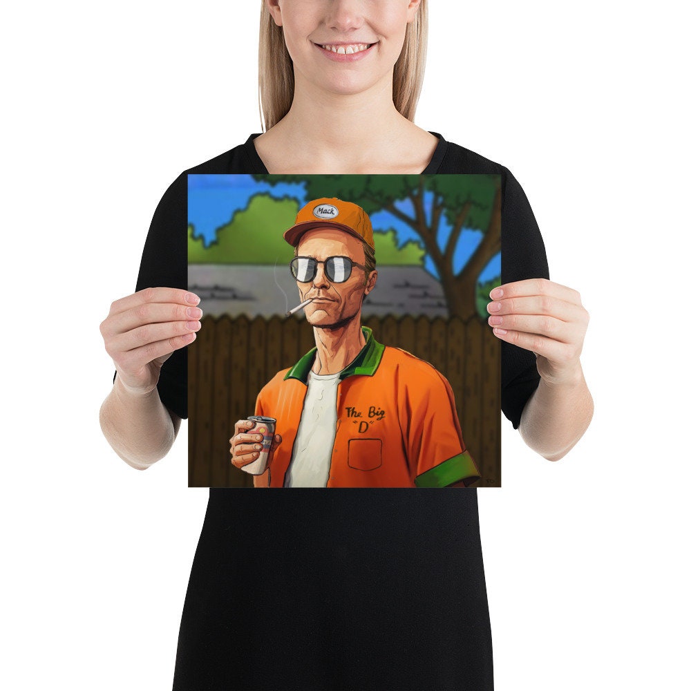 Dale Gribble Art - King of the Hill 12"x12" - Enhanced Matte Paper - Etsy