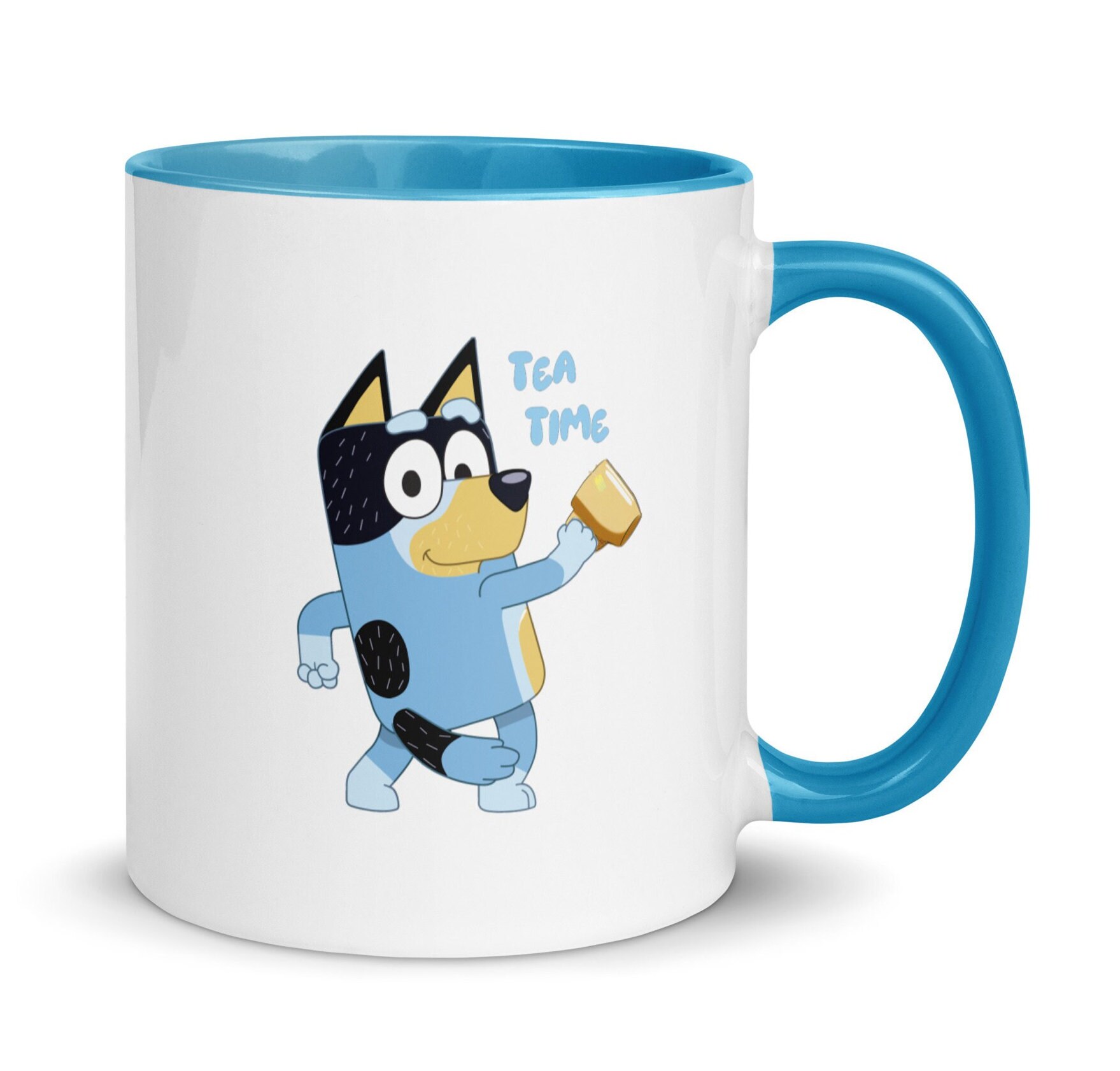 BlueyDad - Bandit Heeler Tea Time Mug, BlueyDad Cartoon Coffee Cup sold ...