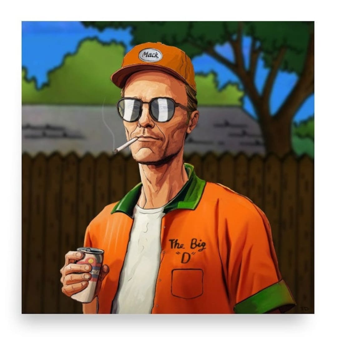 Dale Gribble Art - King of the Hill 12"x12" - Enhanced Matte Paper - Etsy