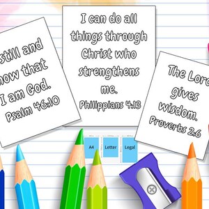 50 Bible Verse Coloring Pages Christian Coloring Sheets Hand-lettered ...