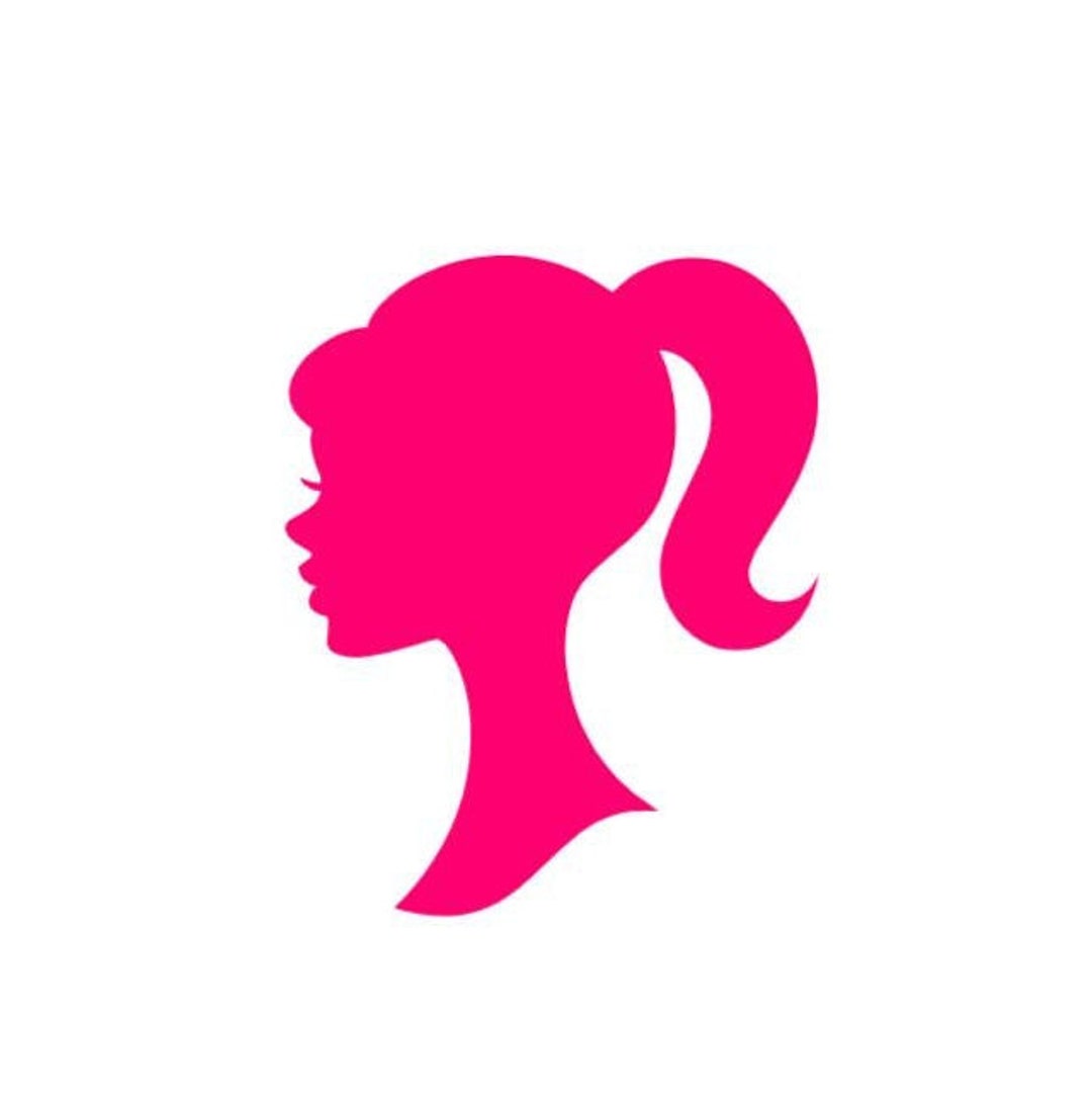 Large Barbie Head Decal Barbie Head Sticker Barbie Balloon Sticker ...