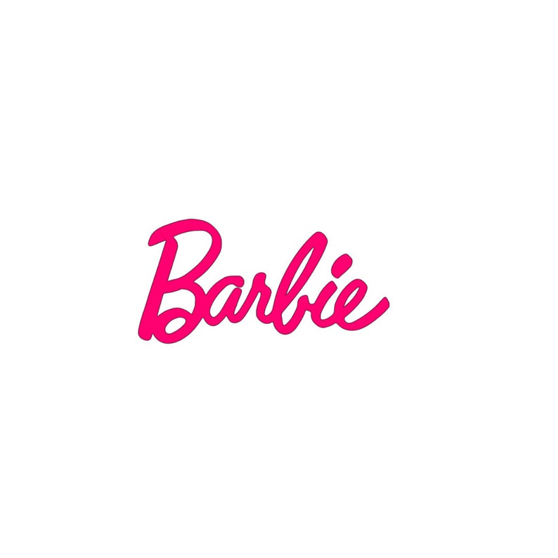 Large Barbie Logo Decal Barbie Logo Sticker Barbie Balloon Sticker ...