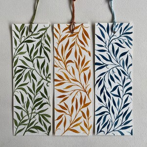 Blue Abstract Bookmarks set of 3 Handmade Bookmarks, Acrylic Bookmarks ...