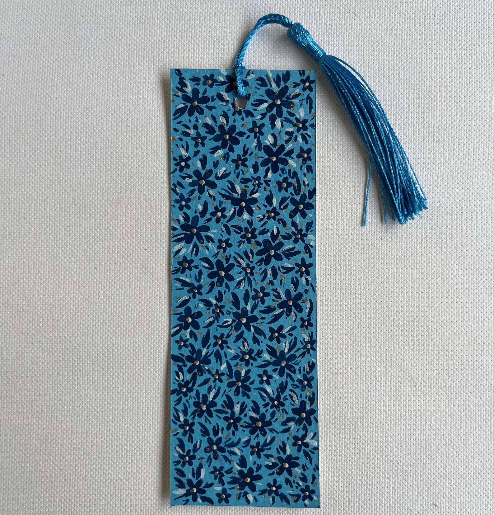 Blue Abstract Bookmarks (set of 3) - Handmade Bookmarks, Acrylic ...