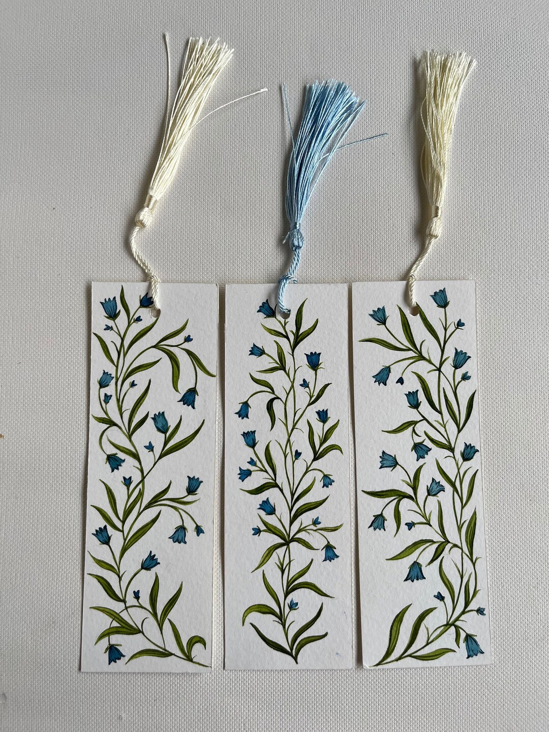 Floral Bookmarks (set of 3) - Handmade Bookmarks, Watercolor Bookmarks ...