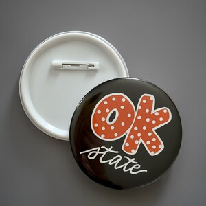 OK State 3" Gameday Button© - Etsy