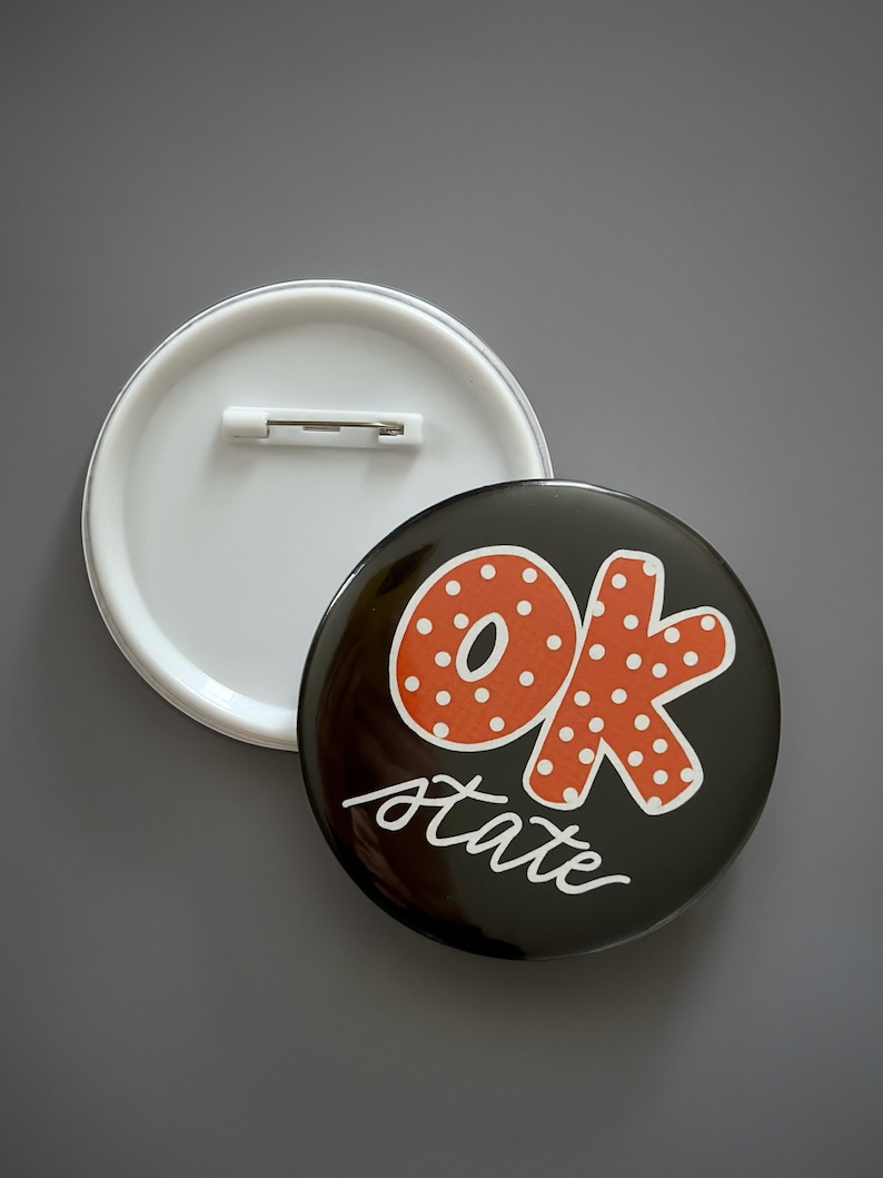 OK State 3" Gameday Button© - Etsy