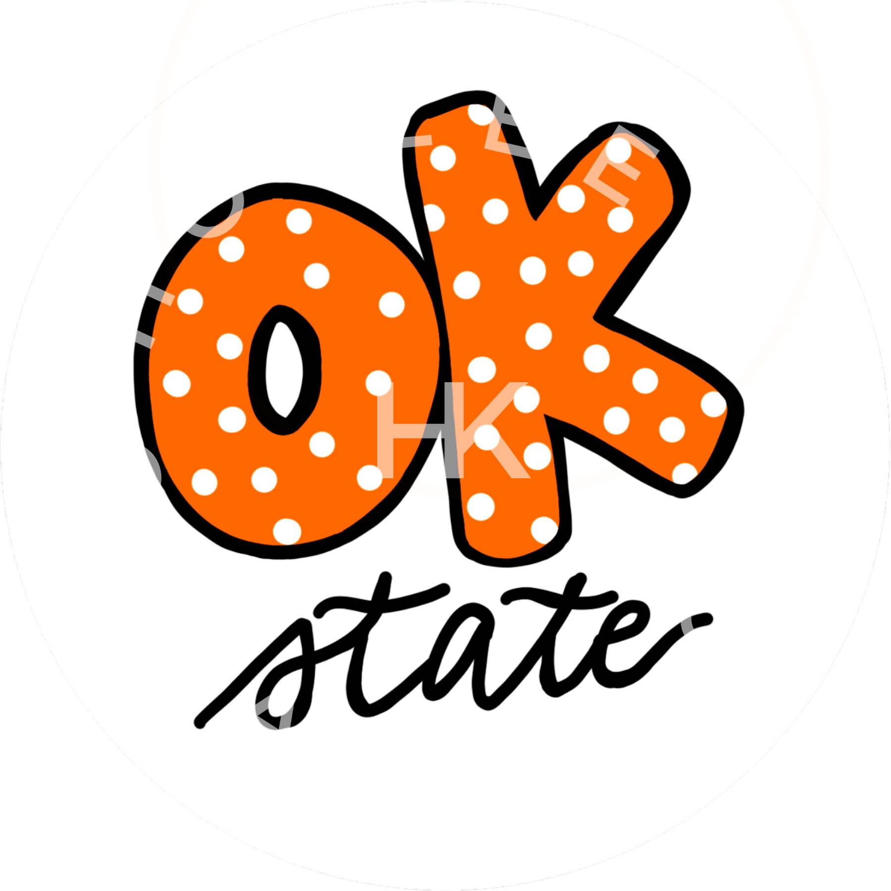 OK State 3" Gameday Button - Etsy