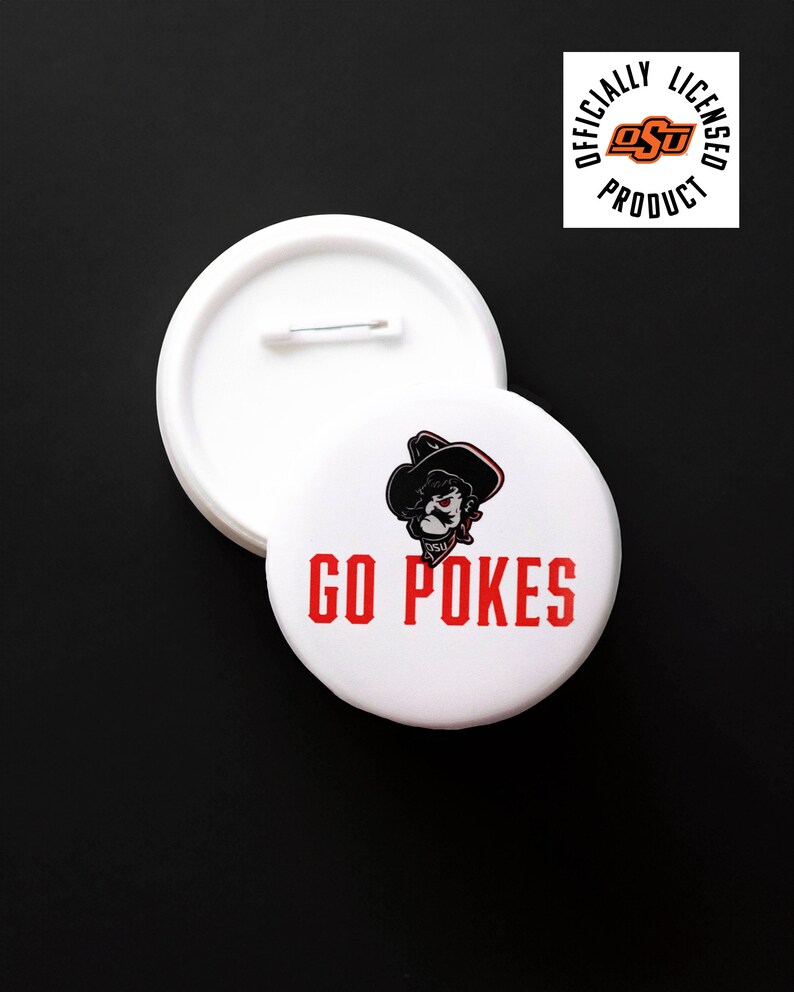 Go Pokes Shadow Pete 3" Gameday Button© - Etsy
