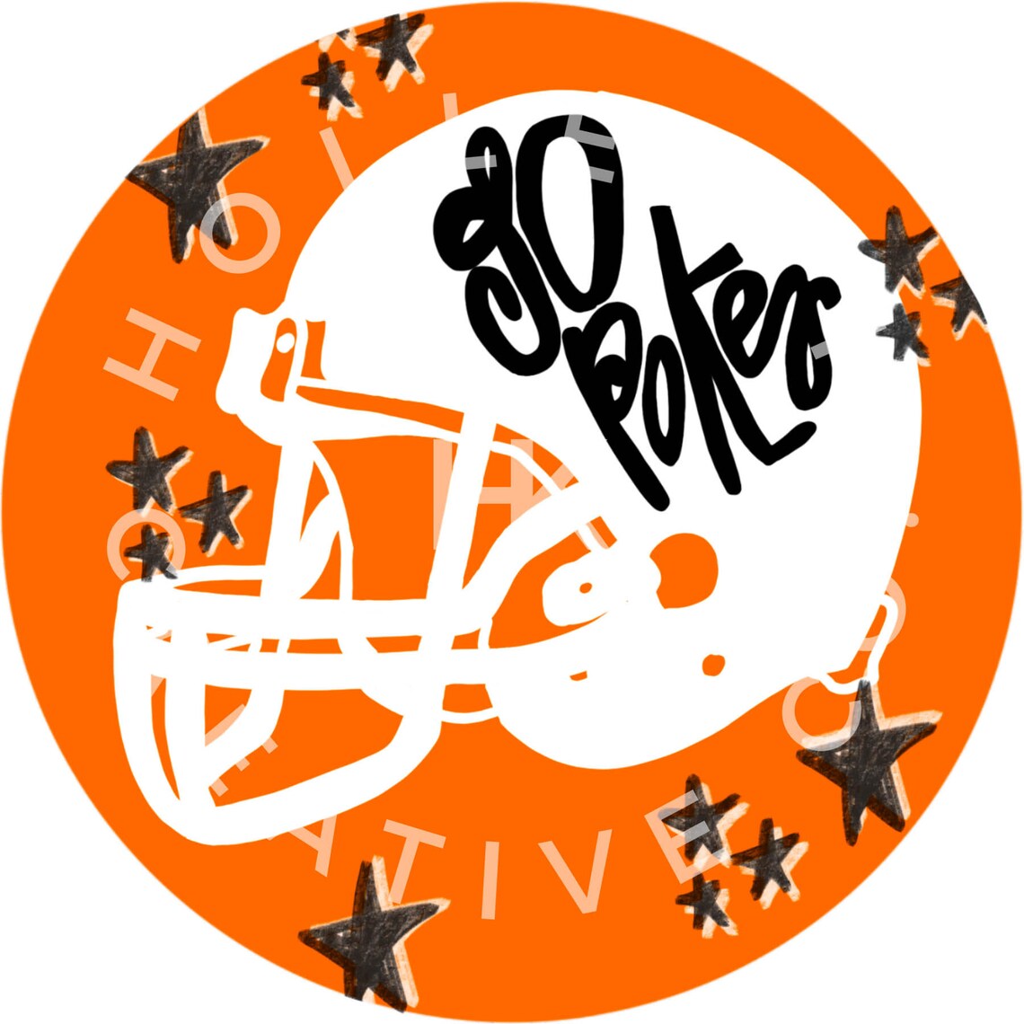 Go Pokes Helmet 3 Gameday Button - Etsy