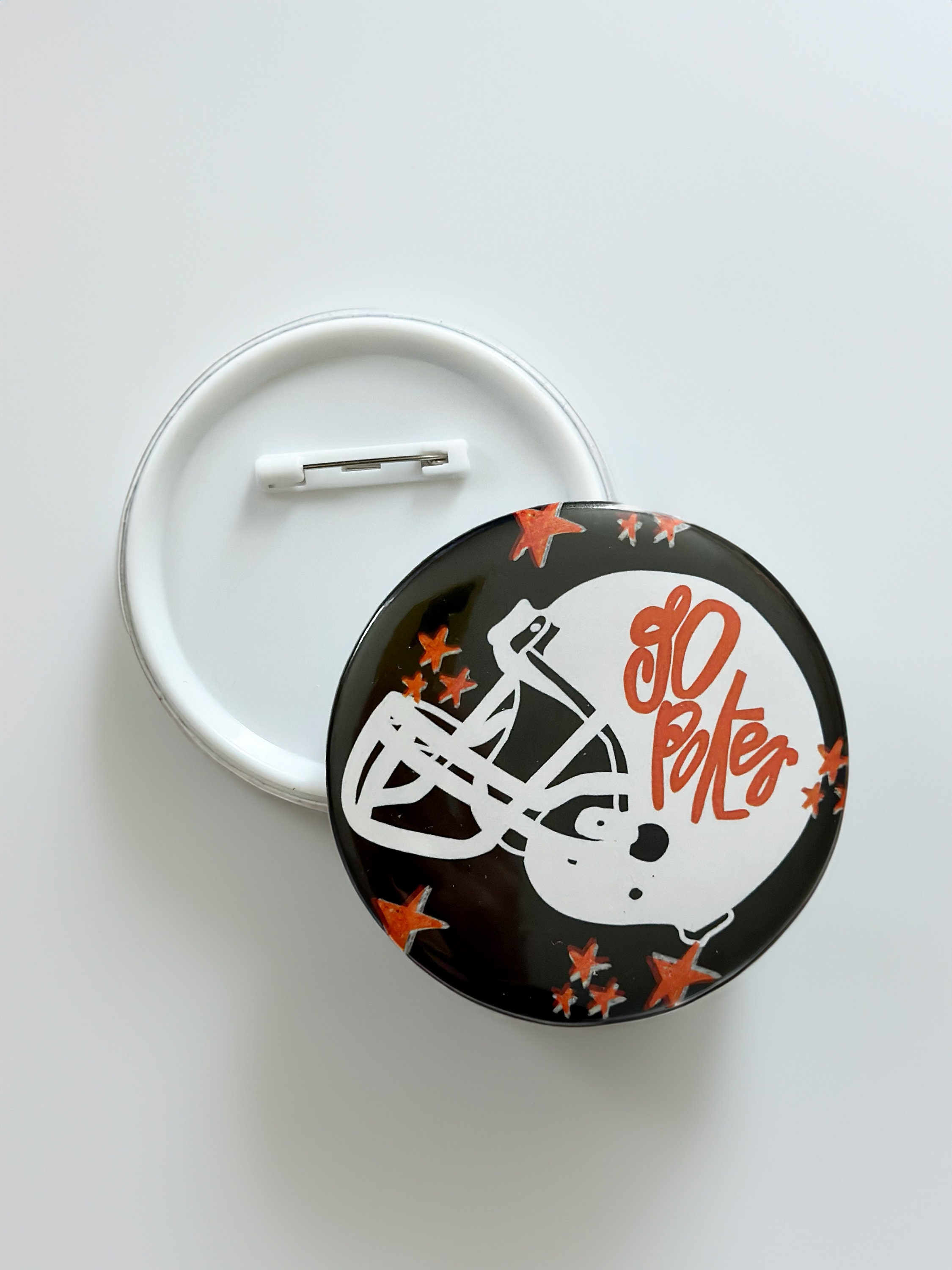 Go Pokes Helmet 3" Gameday Button© - Etsy