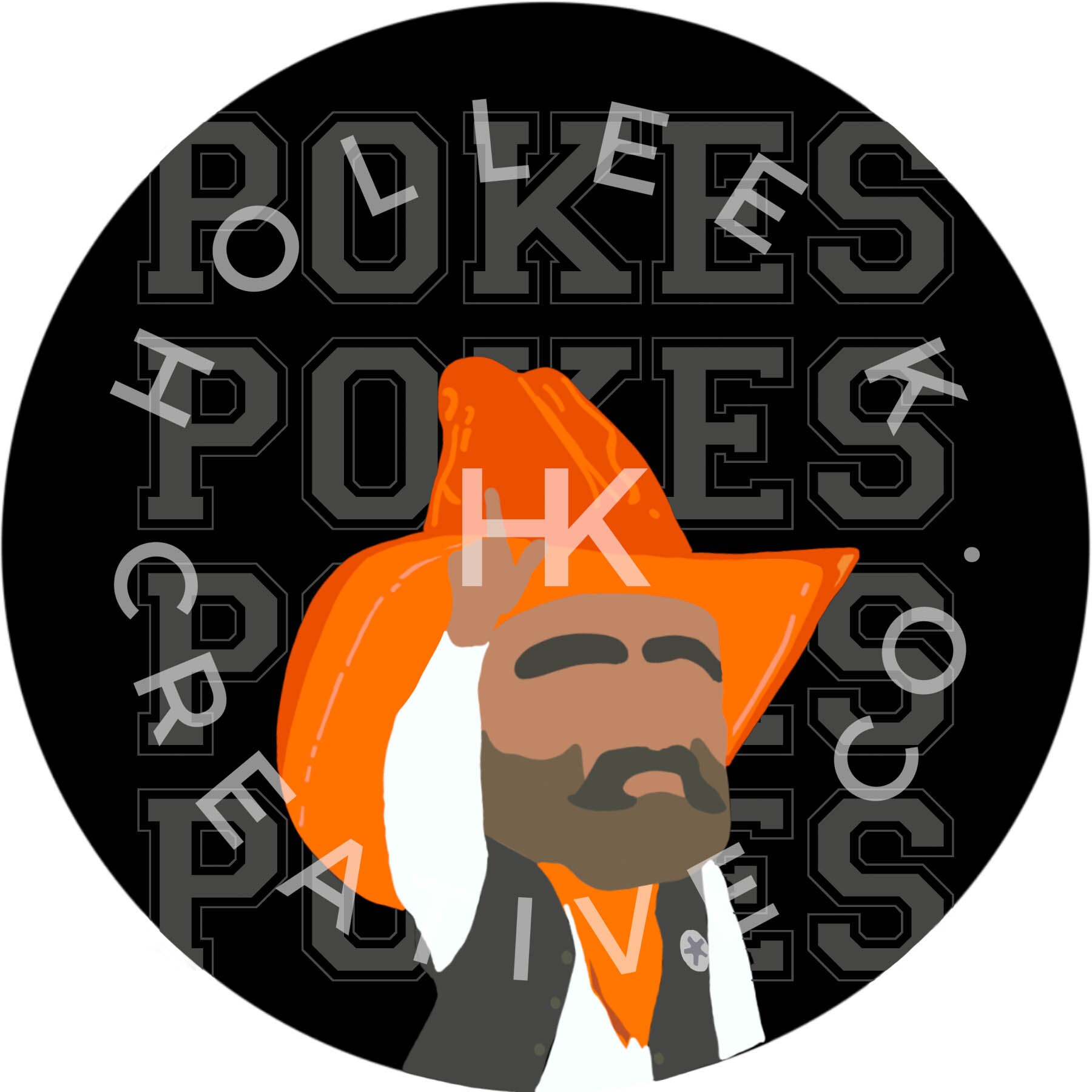 POKES 3" Gameday Button - Etsy