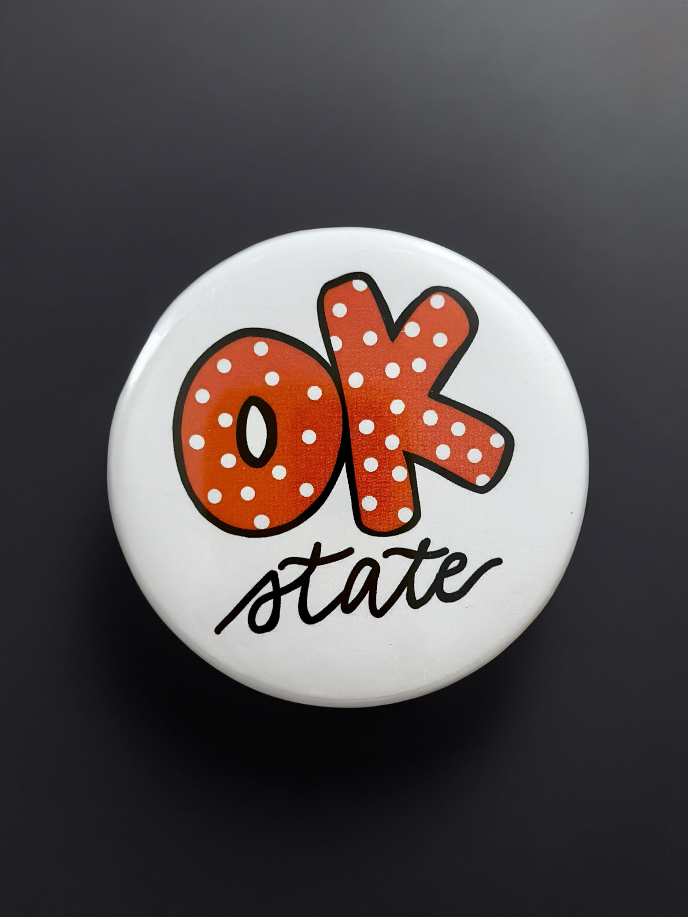 OK State 3" Gameday Button© - Etsy