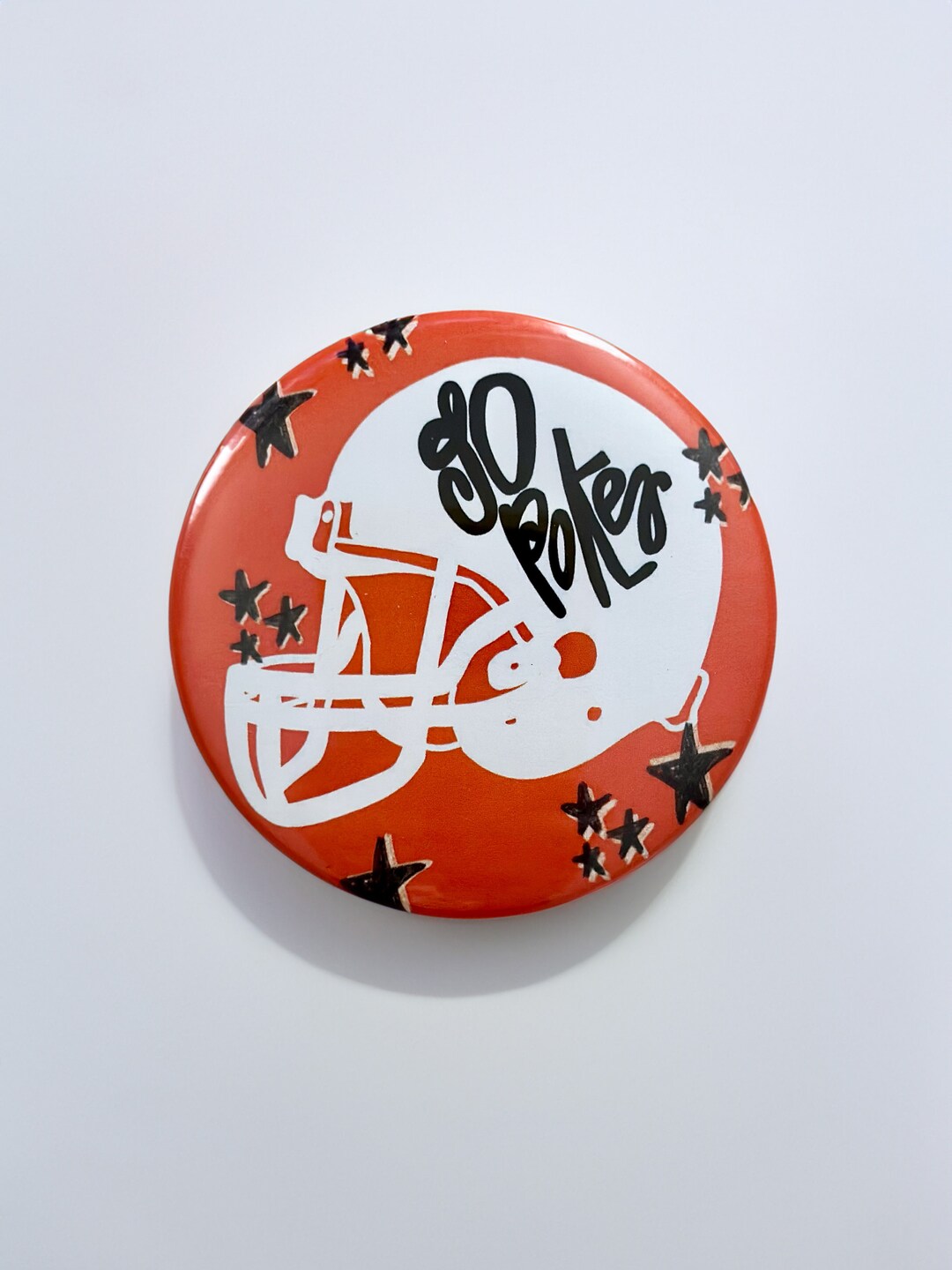 Go Pokes Helmet 3 Gameday Button - Etsy