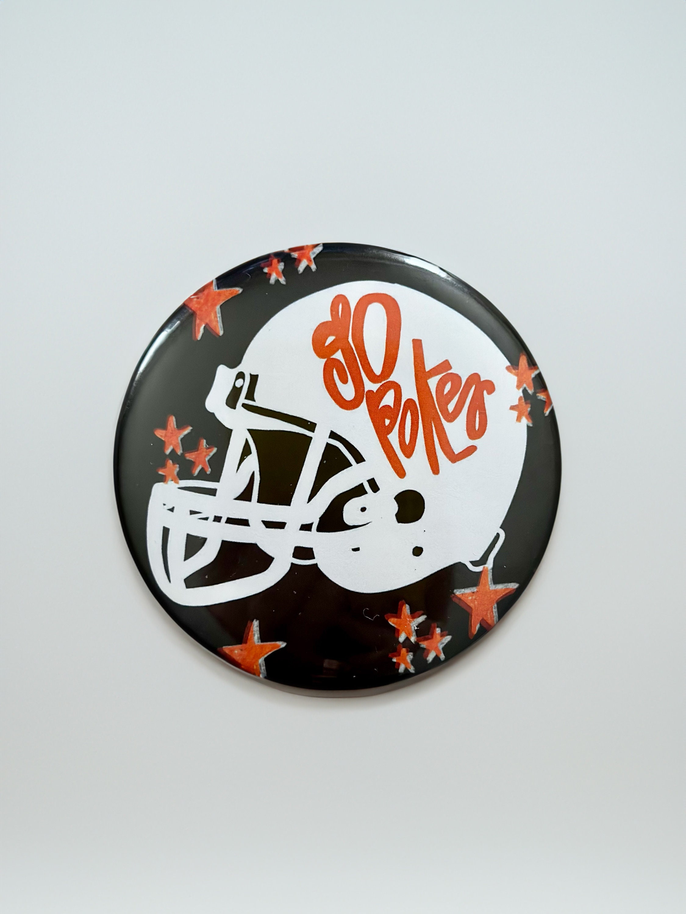 Go Pokes Helmet 3" Gameday Button© - Etsy