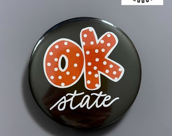 Oklahoma State Alumni 3 Gameday Button - Etsy