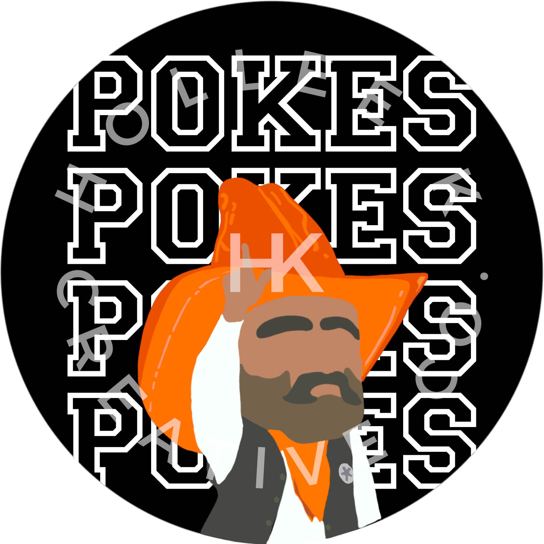 POKES 3" Gameday Button - Etsy